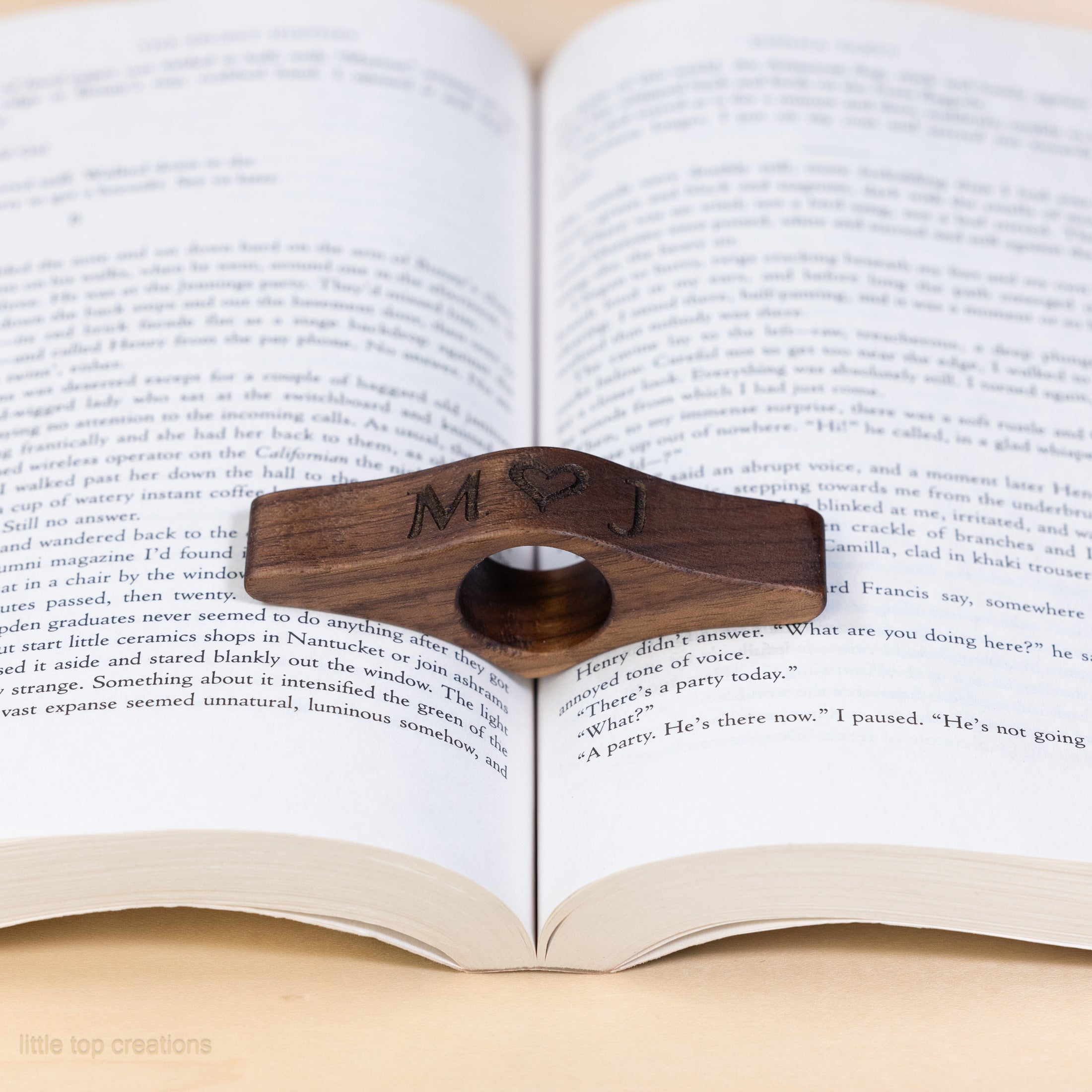 Wooden Thumb Book Page Holders – Little TOP Creations