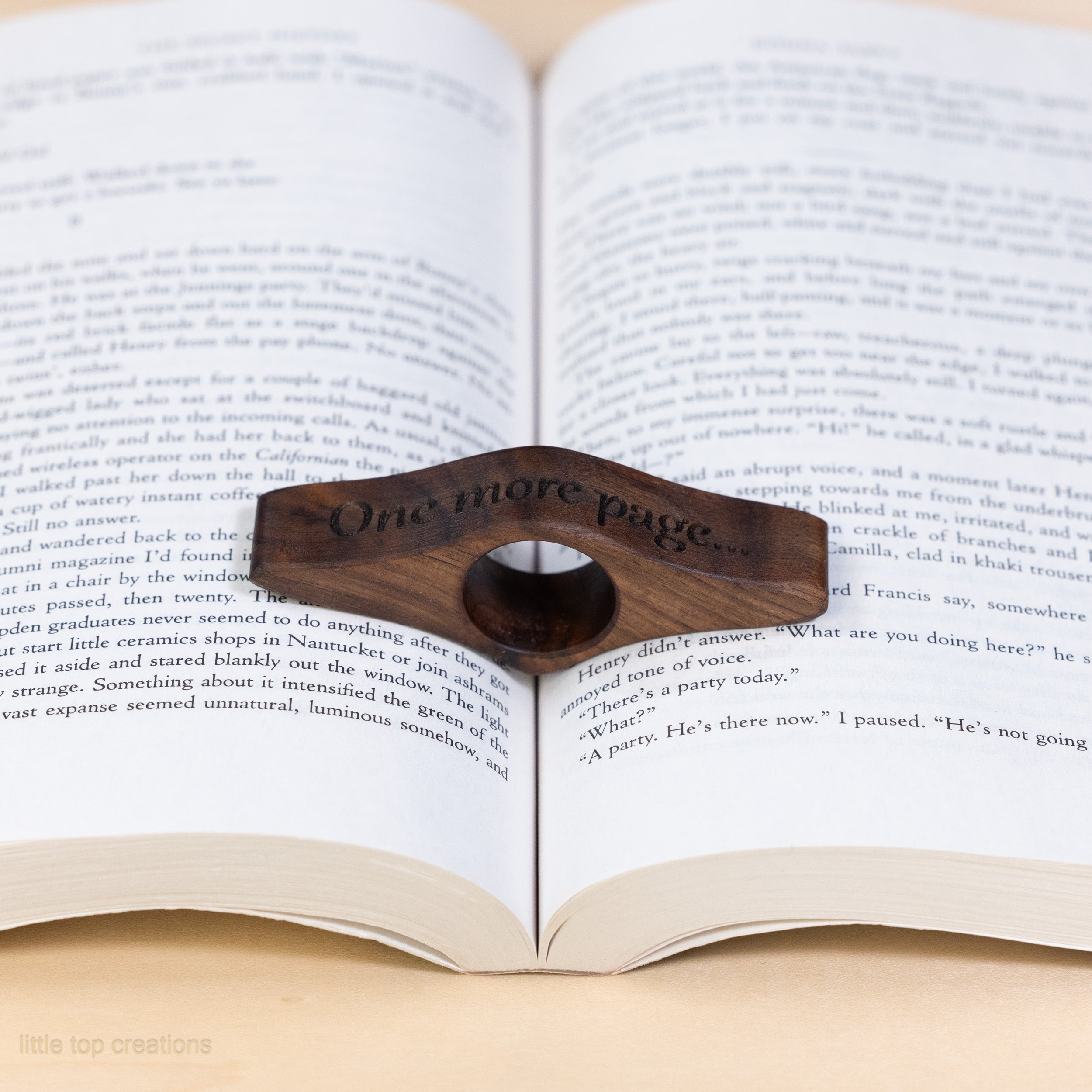 Wooden Thumb Book Page Holders – Little TOP Creations