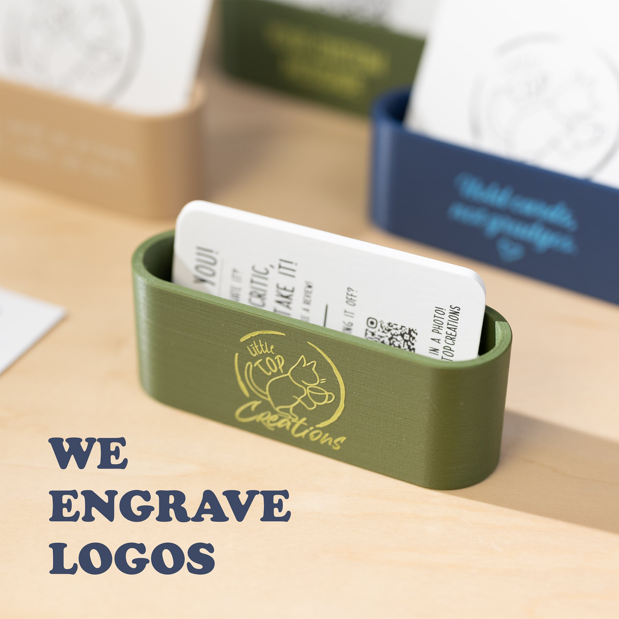 Custom Business Card Holder Little TOP Creations